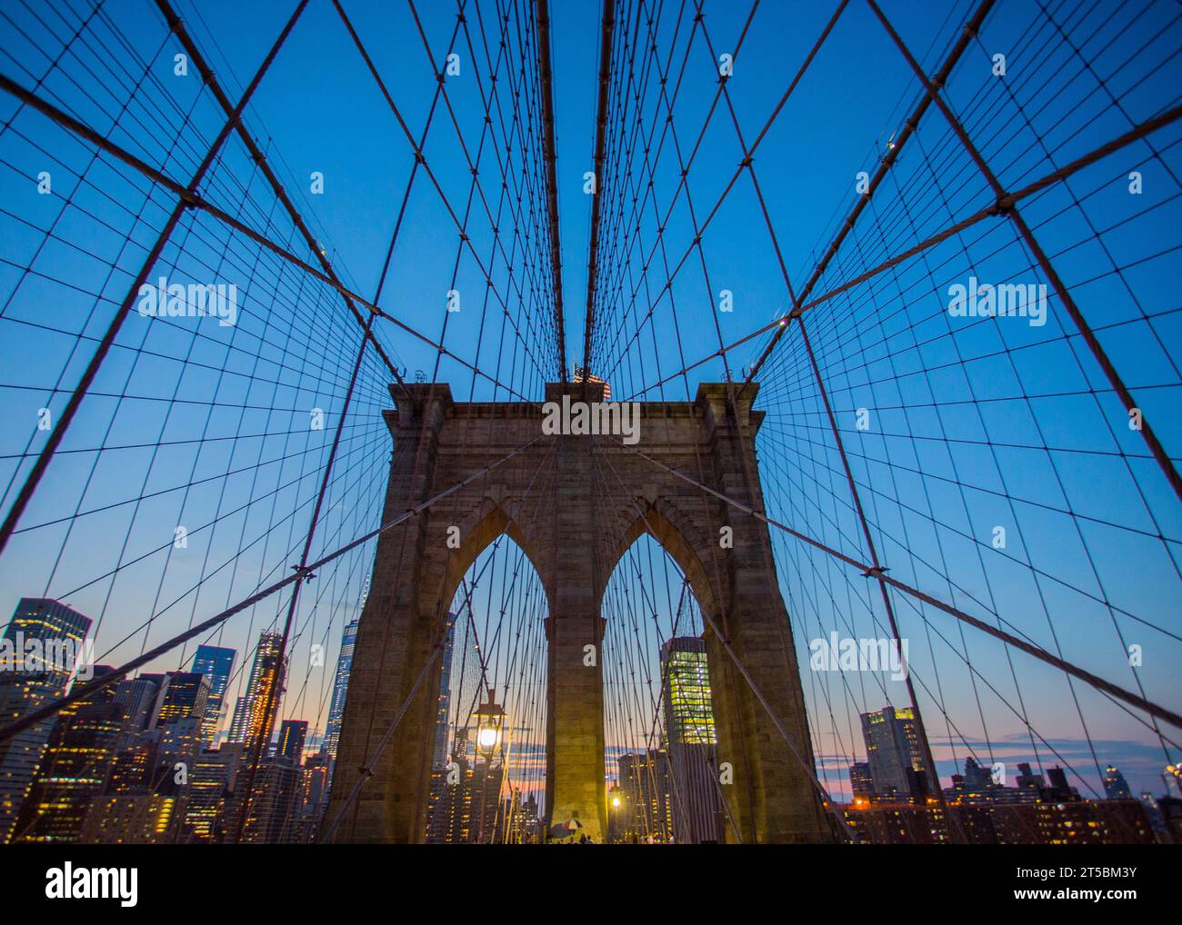 A stunning stock photo of the iconic Brooklyn Bridge, one of New York ...