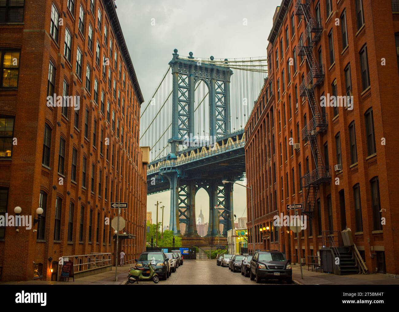 A stunning stock photo of the iconic Brooklyn Bridge, one of New York ...