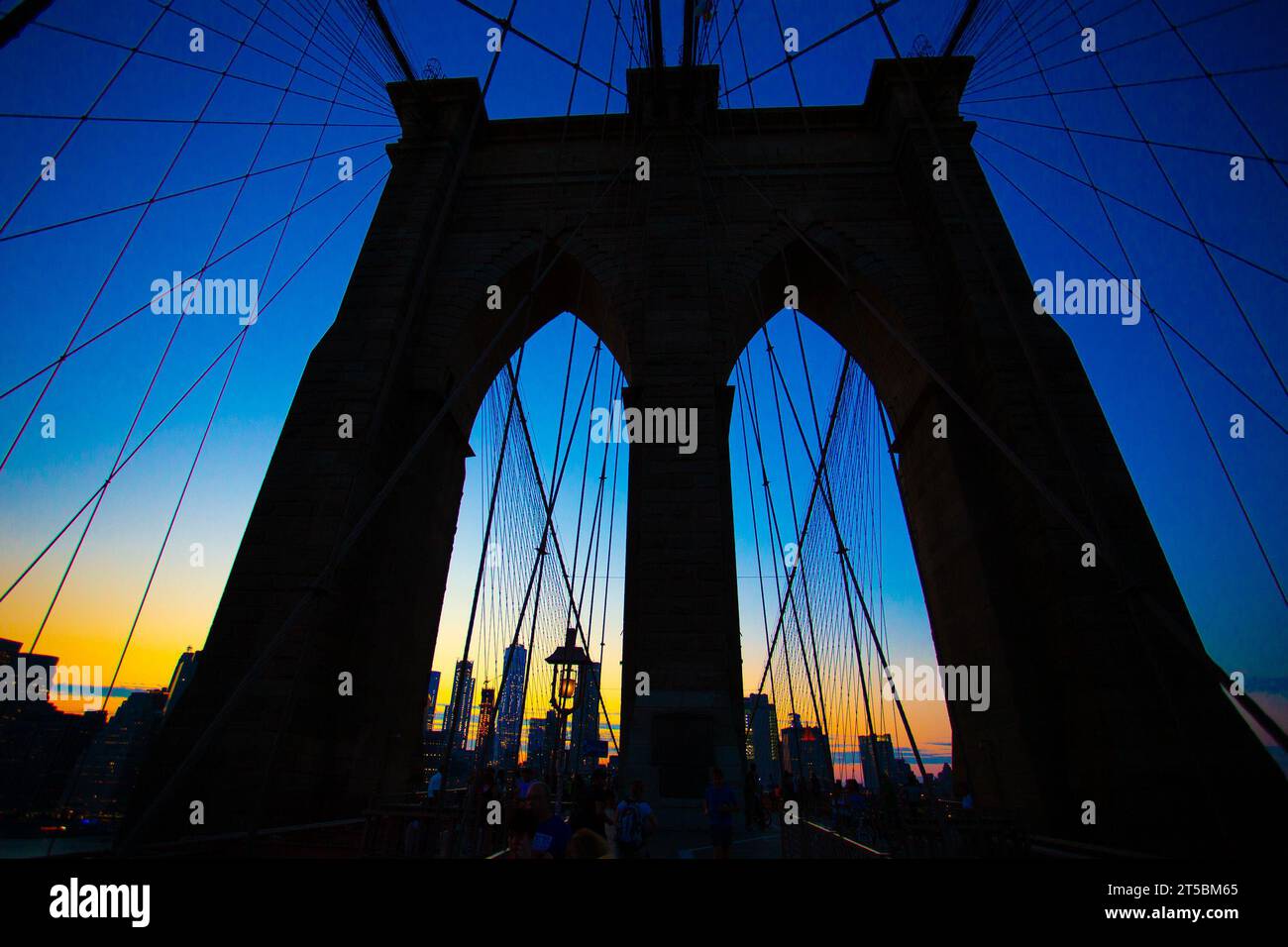 A stunning stock photo of the iconic Brooklyn Bridge, one of New York ...