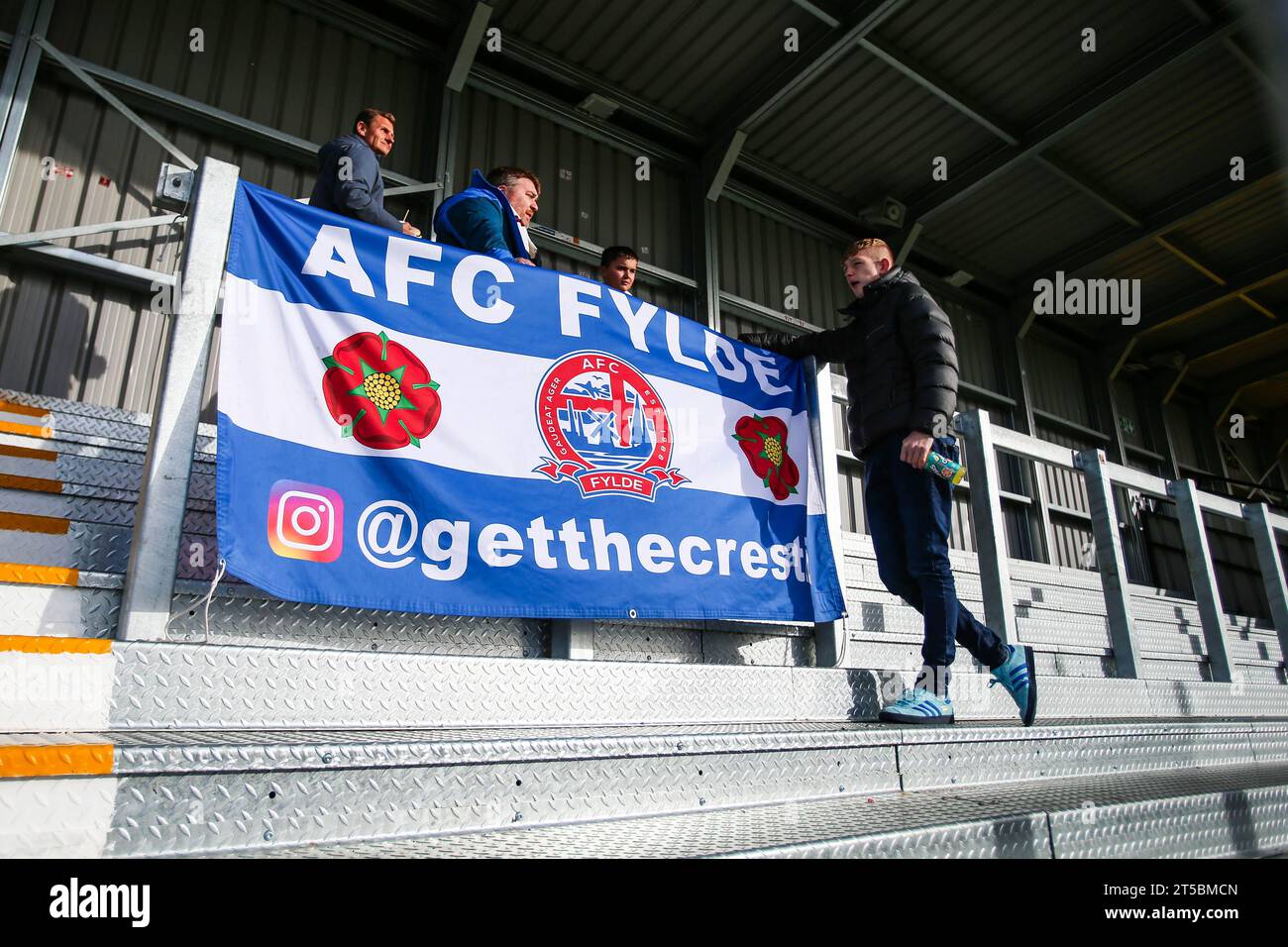 AFC Fylde fans arrives prior to kick off during the Emirates FA Cup ...