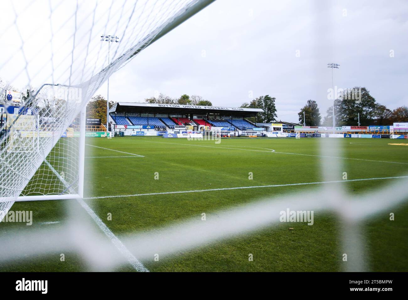 A general view of the VBS Community Stadium during the Emirates FA Cup ...
