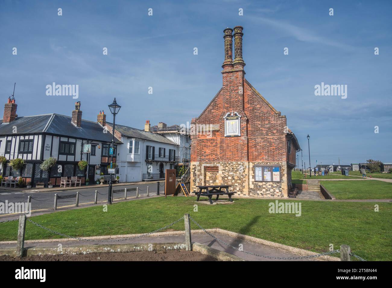 This medieval building is of Moot Hall located on the promenade of the ...
