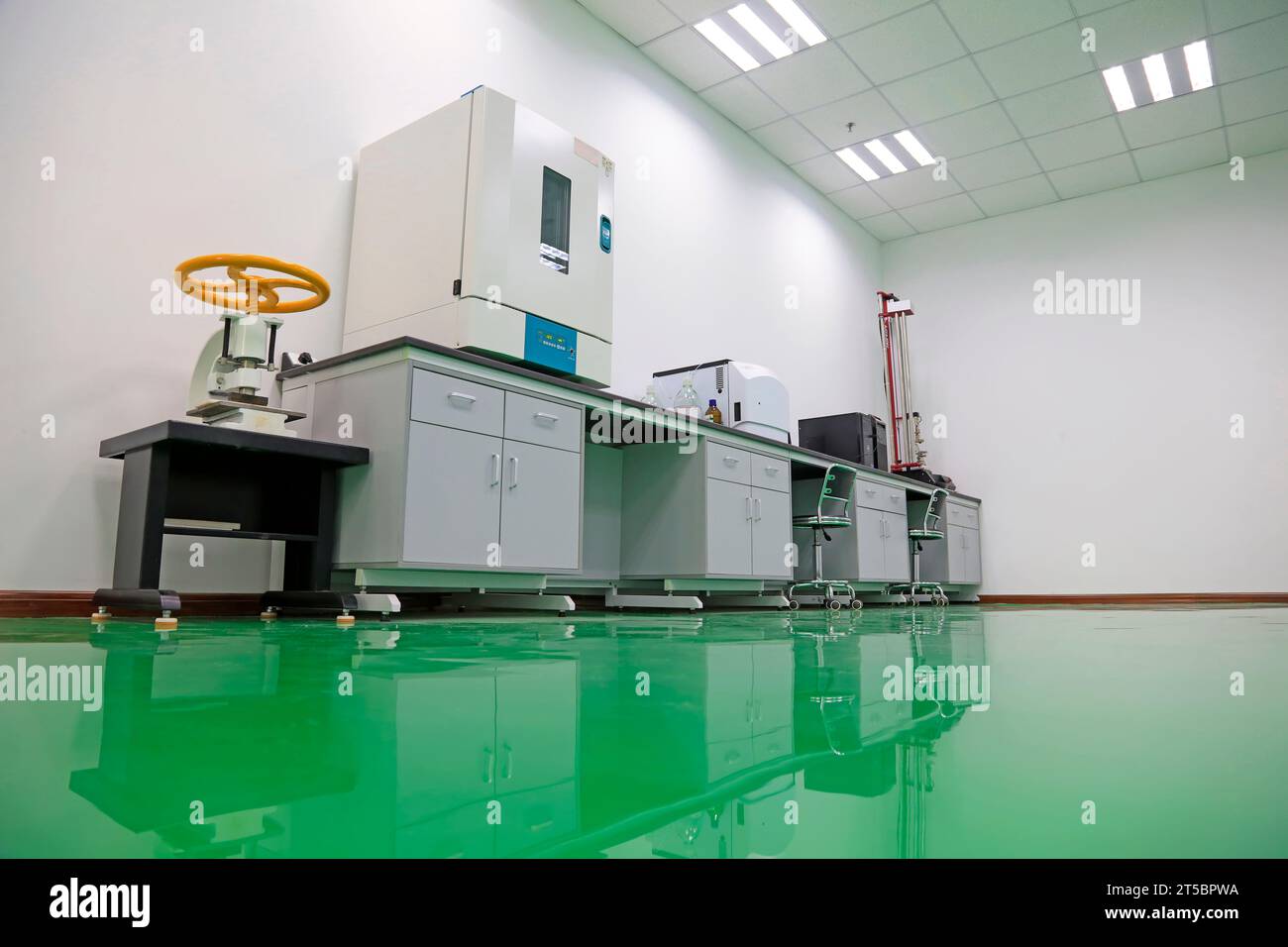 Laboratory cabinet and clean floor Stock Photo - Alamy