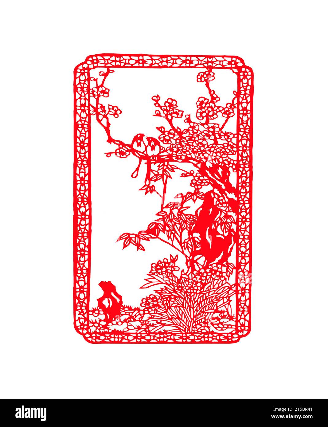 traditional Chinese paper-cut works, closeup of photo Stock Photo - Alamy