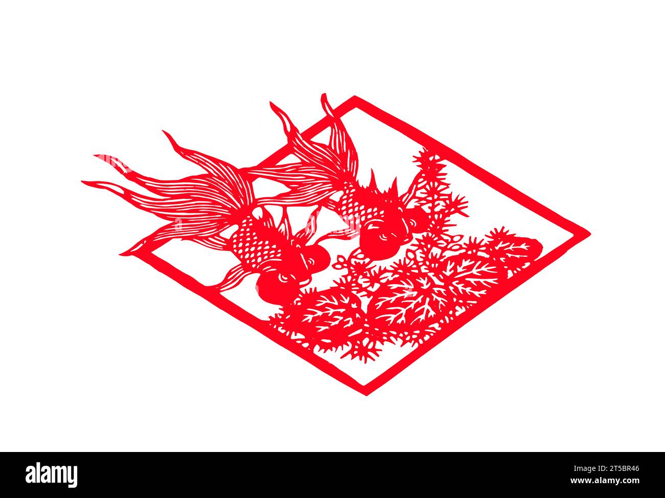 traditional Chinese paper-cut works, closeup of photo Stock Photo - Alamy