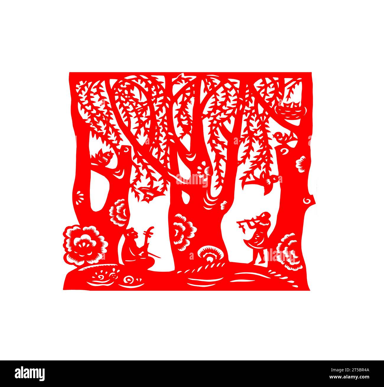 traditional Chinese paper-cut works, closeup of photo Stock Photo - Alamy