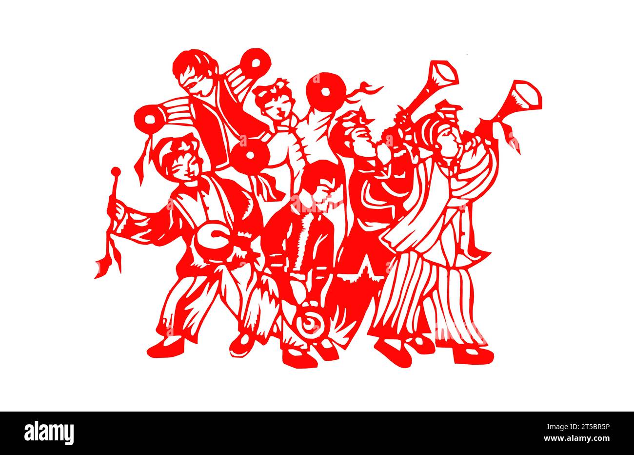 traditional Chinese paper-cut works, closeup of photo Stock Photo - Alamy