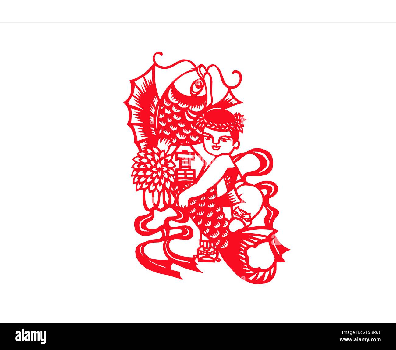 traditional Chinese paper-cut works, closeup of photo Stock Photo - Alamy