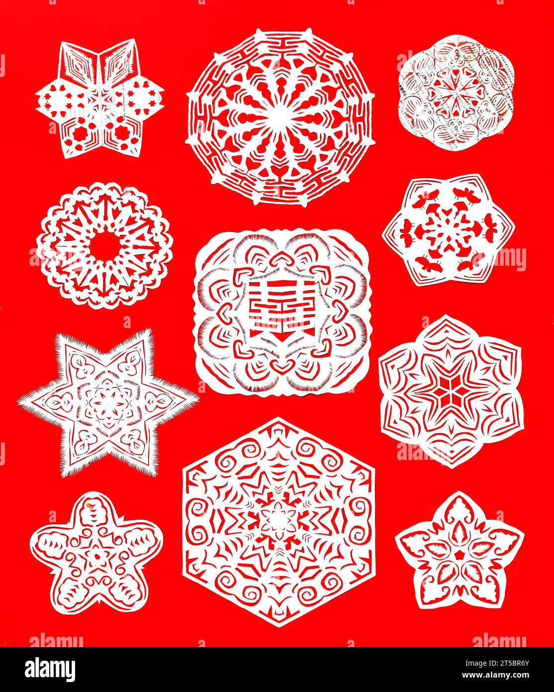 traditional Chinese paper-cut works, closeup of photo Stock Photo - Alamy