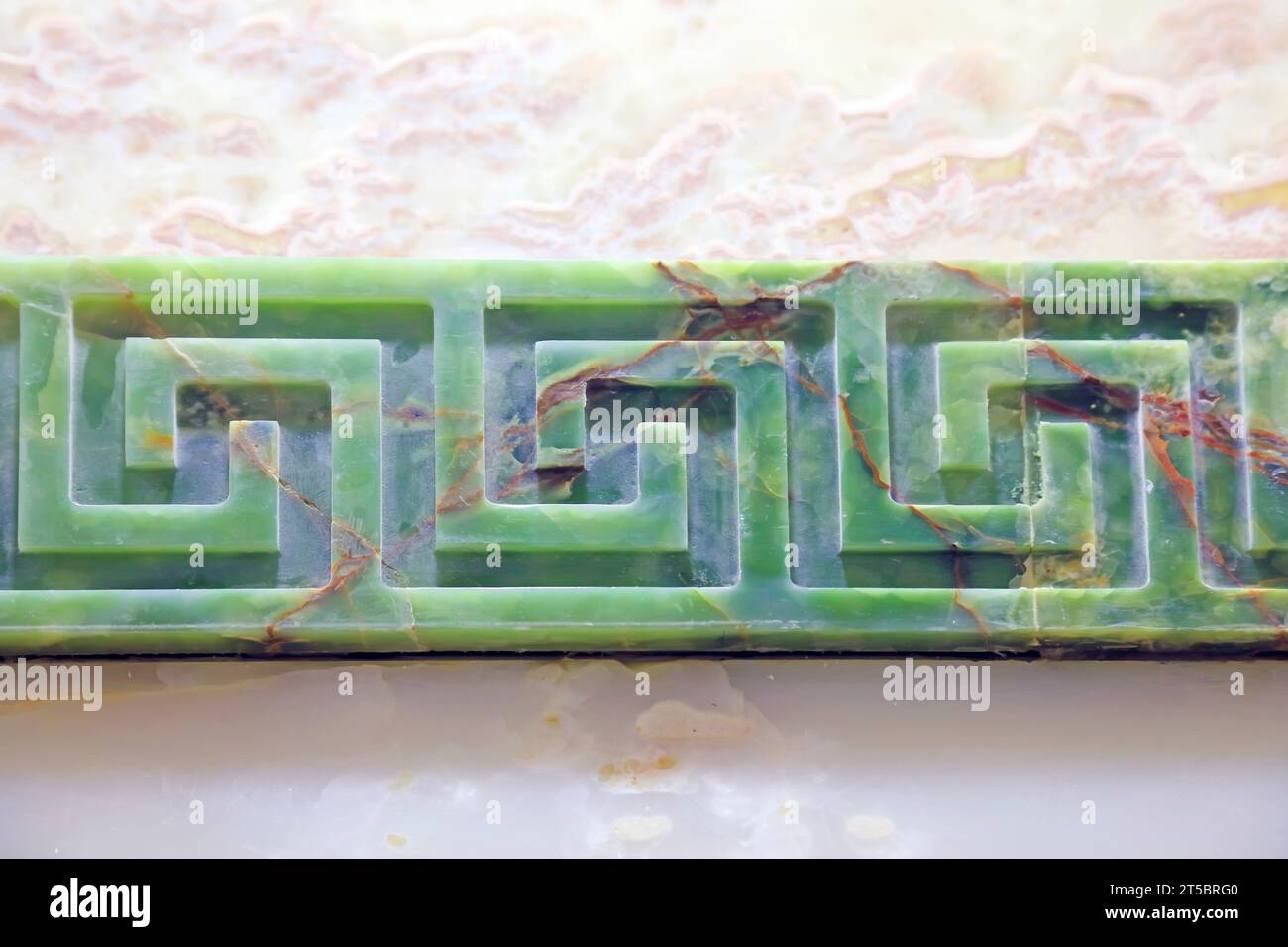 Jade material Chinese traditional lace Stock Photo - Alamy