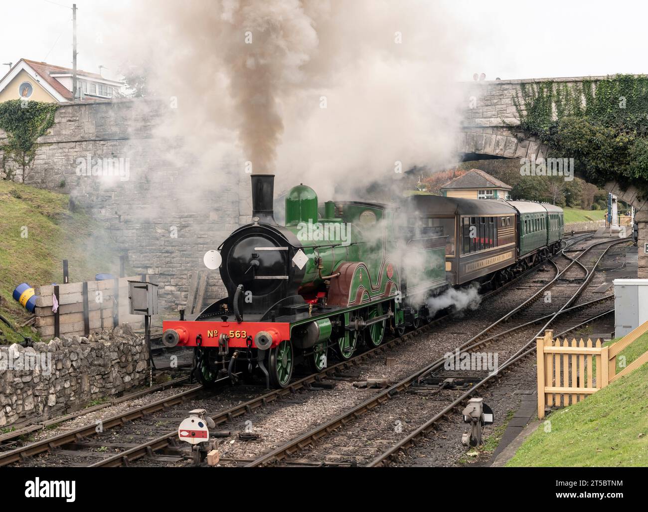 Restored London and Southwestern Railway Adams Class T3 locomotive No ...