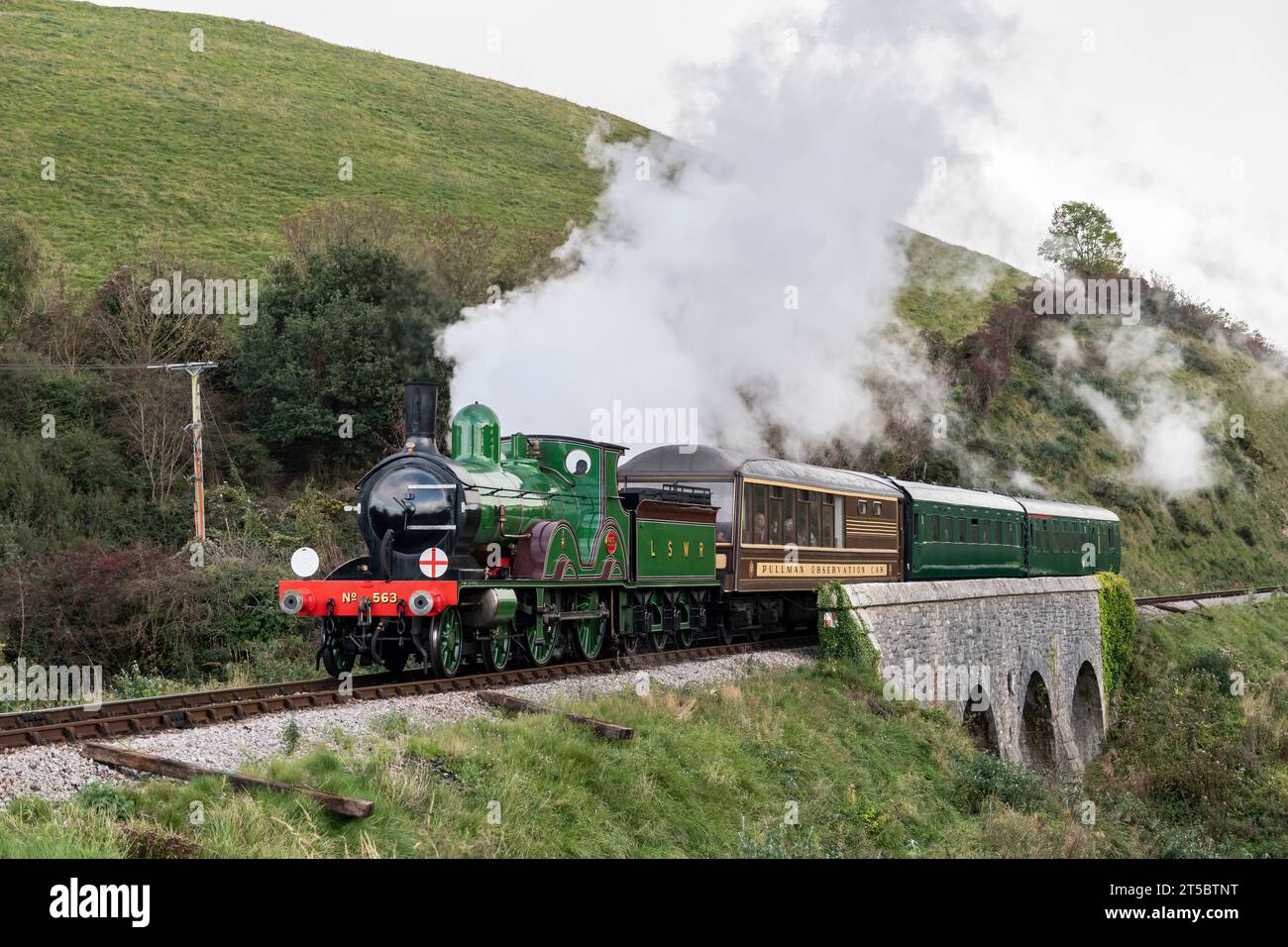 Retored London and Southwestern Railway Adams Class T3 locomotive No ...