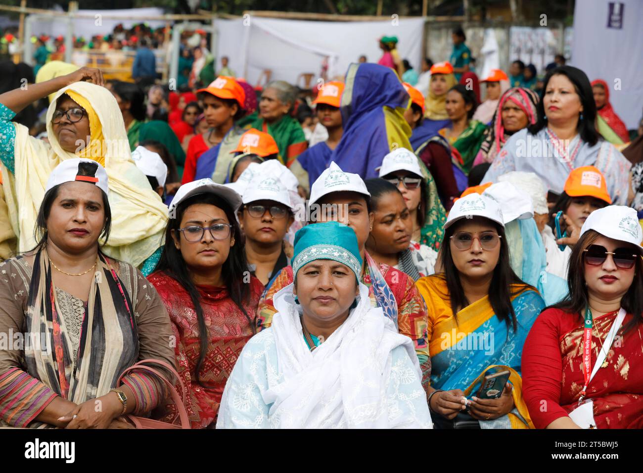 Dhaka, Bangladesh - October 04, 2023: After inaugurating the Agargaon ...