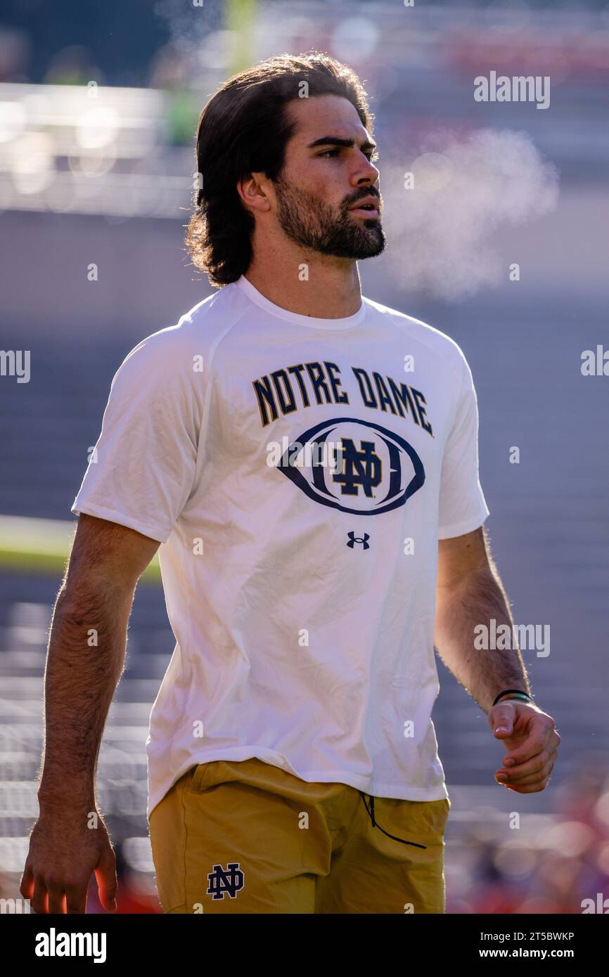 Clemson, SC, USA. 4th Nov, 2023. Notre Dame Fighting Irish quarterback ...