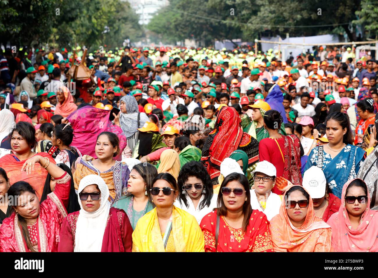 Dhaka, Bangladesh - October 04, 2023: After inaugurating the Agargaon ...