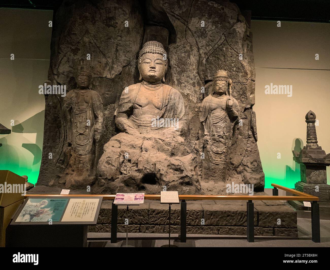 Japan, Kyushu, Usa. Buddhist Exhibit in Oita Prefectural History Museum ...