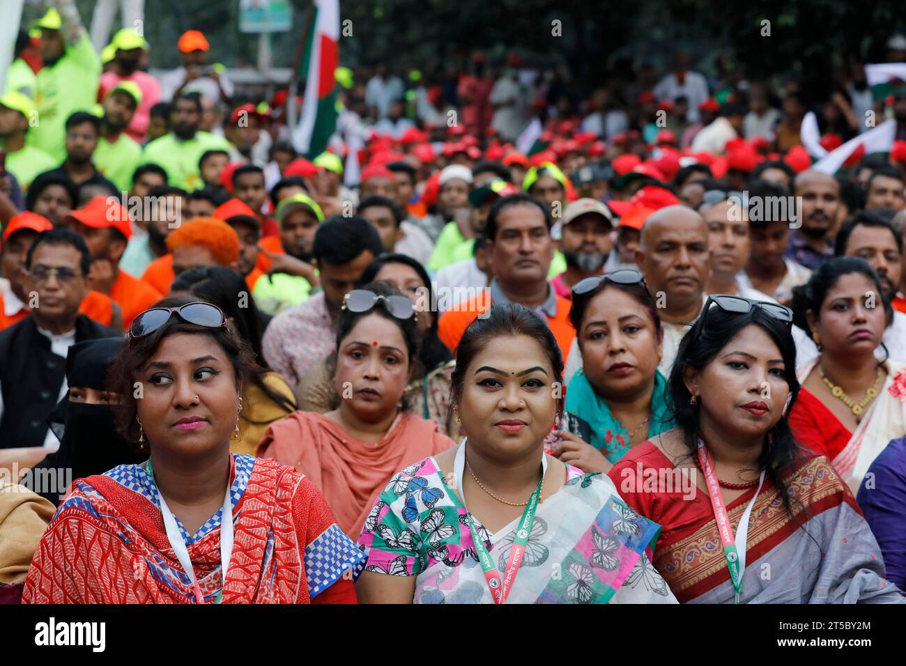Dhaka, Bangladesh - October 04, 2023: After inaugurating the Agargaon ...