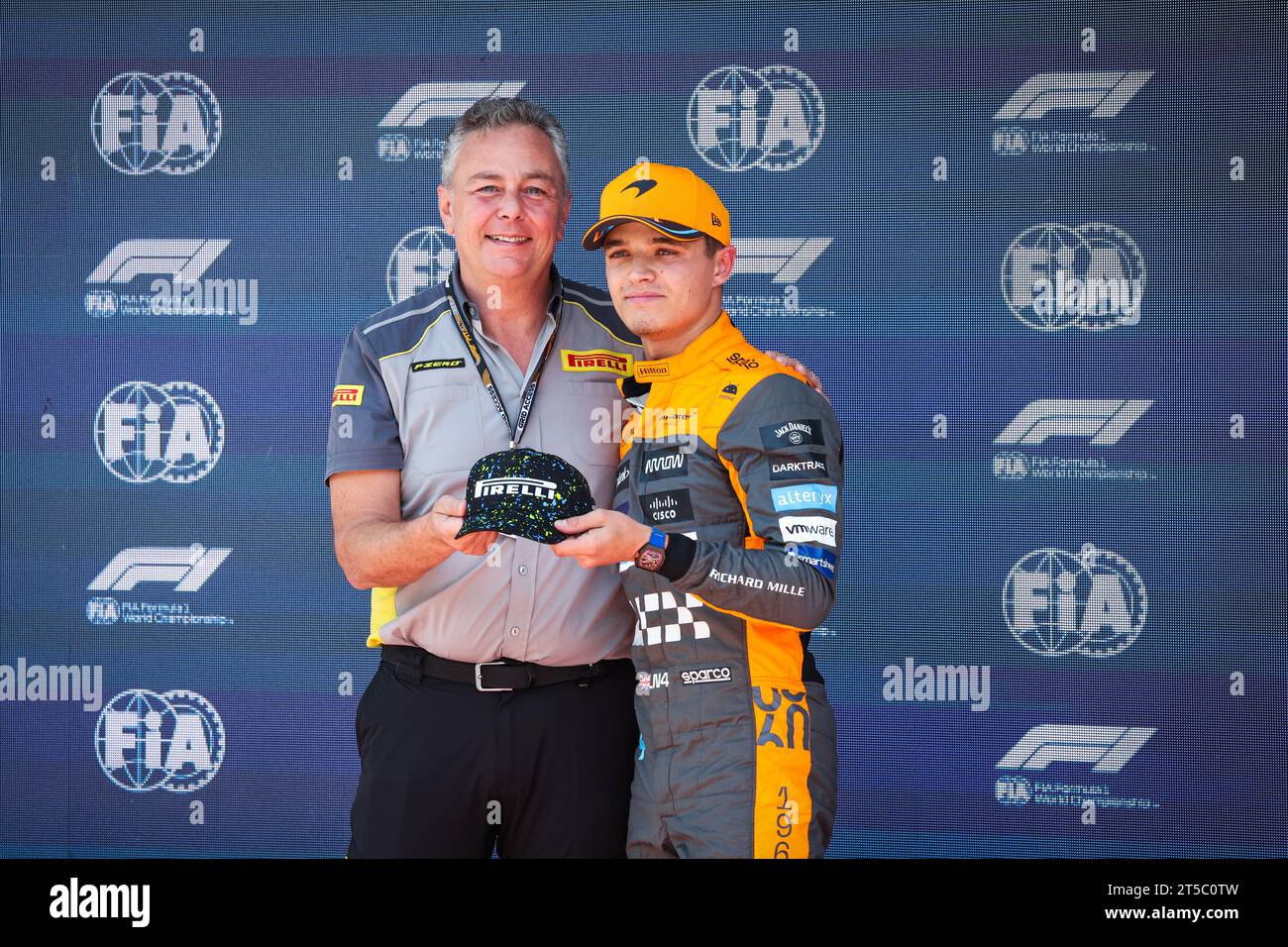 NORRIS Lando (gbr), McLaren F1 Team MCL60, ISOLA Mario (ita ...