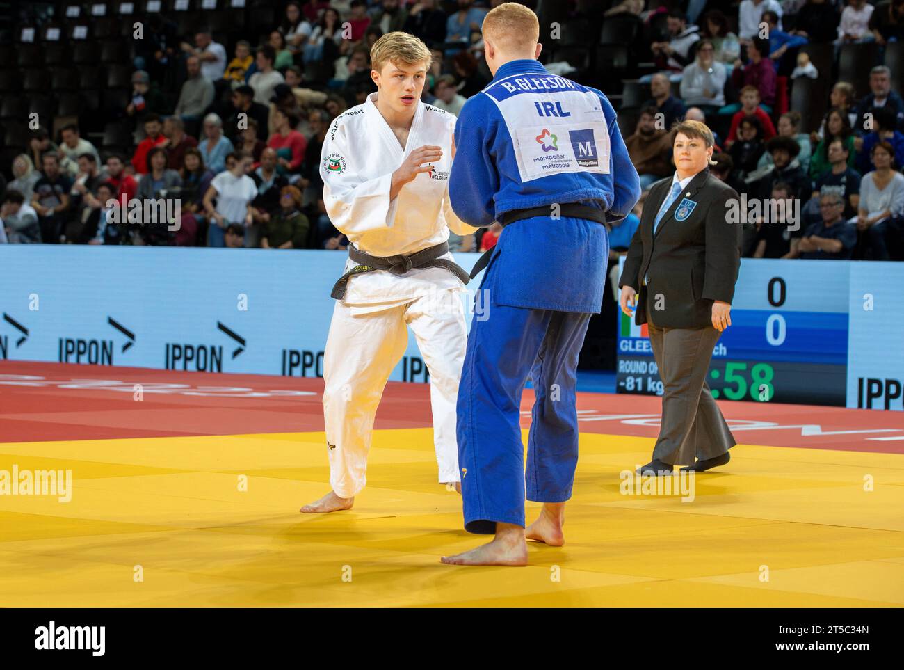 Jarne Duyck during European Judo Championship in Montpellier, France on ...