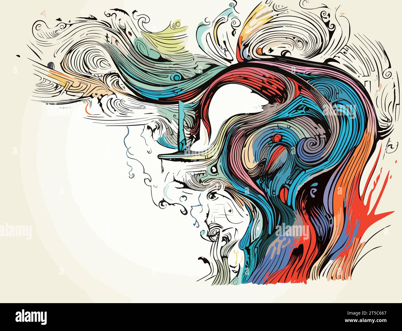 Drawing of Design creative idea and innovation concept illustration ...