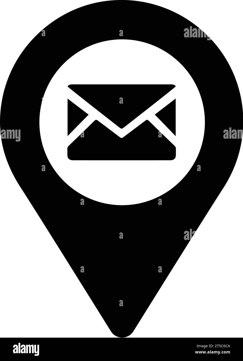 Email, letter, location icon. Simple vector illustration for graphic ...