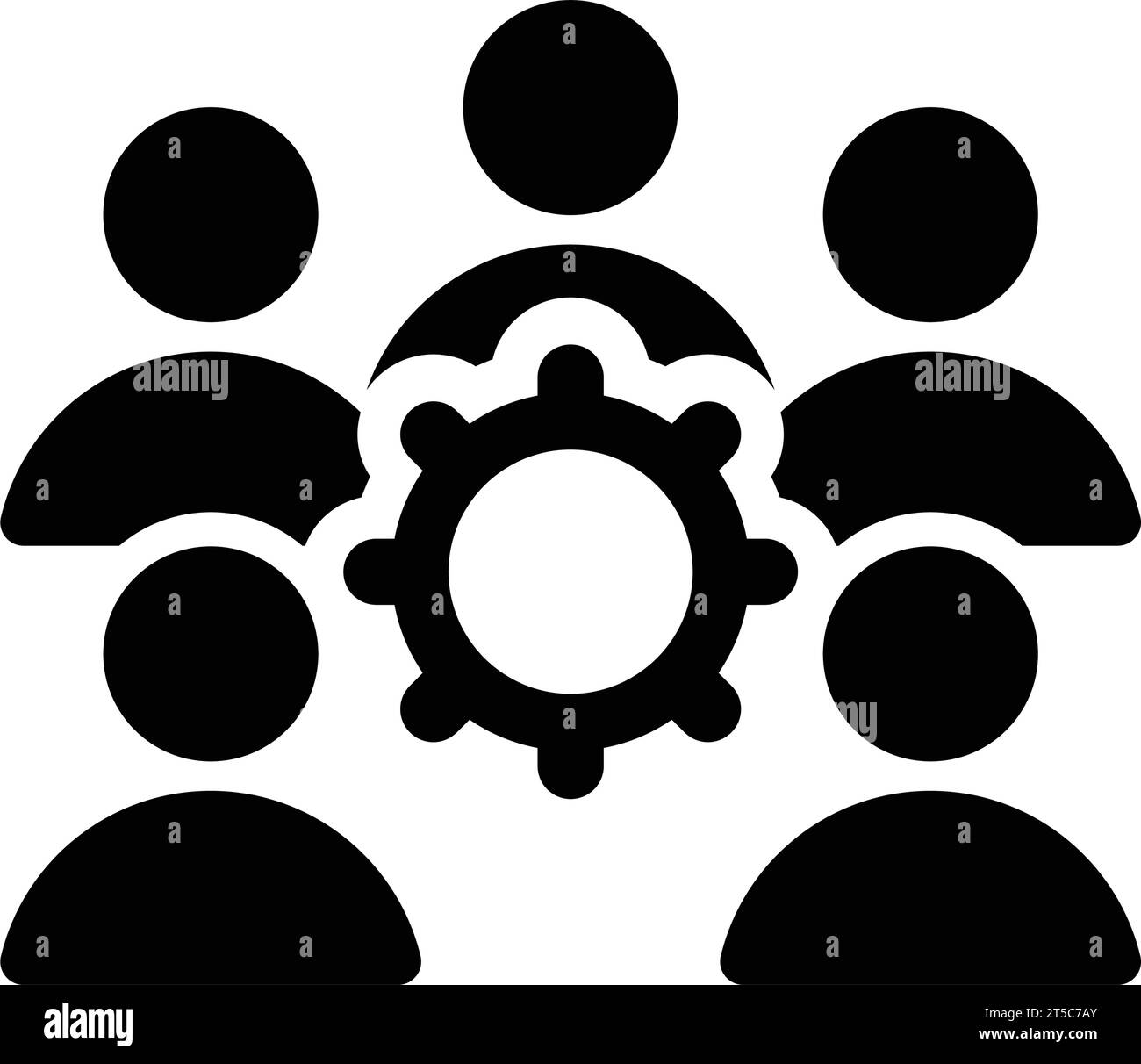 Support Team Icon. Simple vector illustration for graphic and web ...