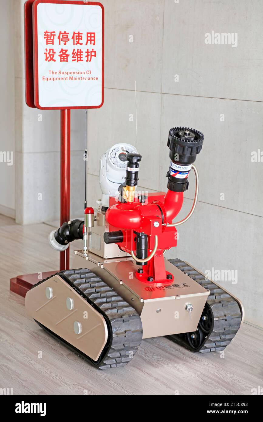 Fire fighting and investigation robot Stock Photo - Alamy