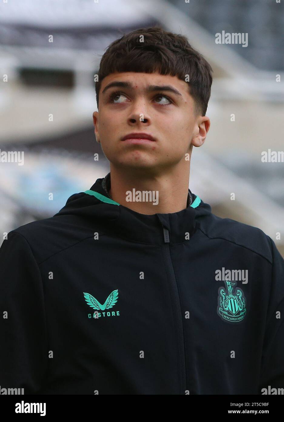 Newcastle on Saturday 4th November 2023. Newcastle United's Lewis Miley ...