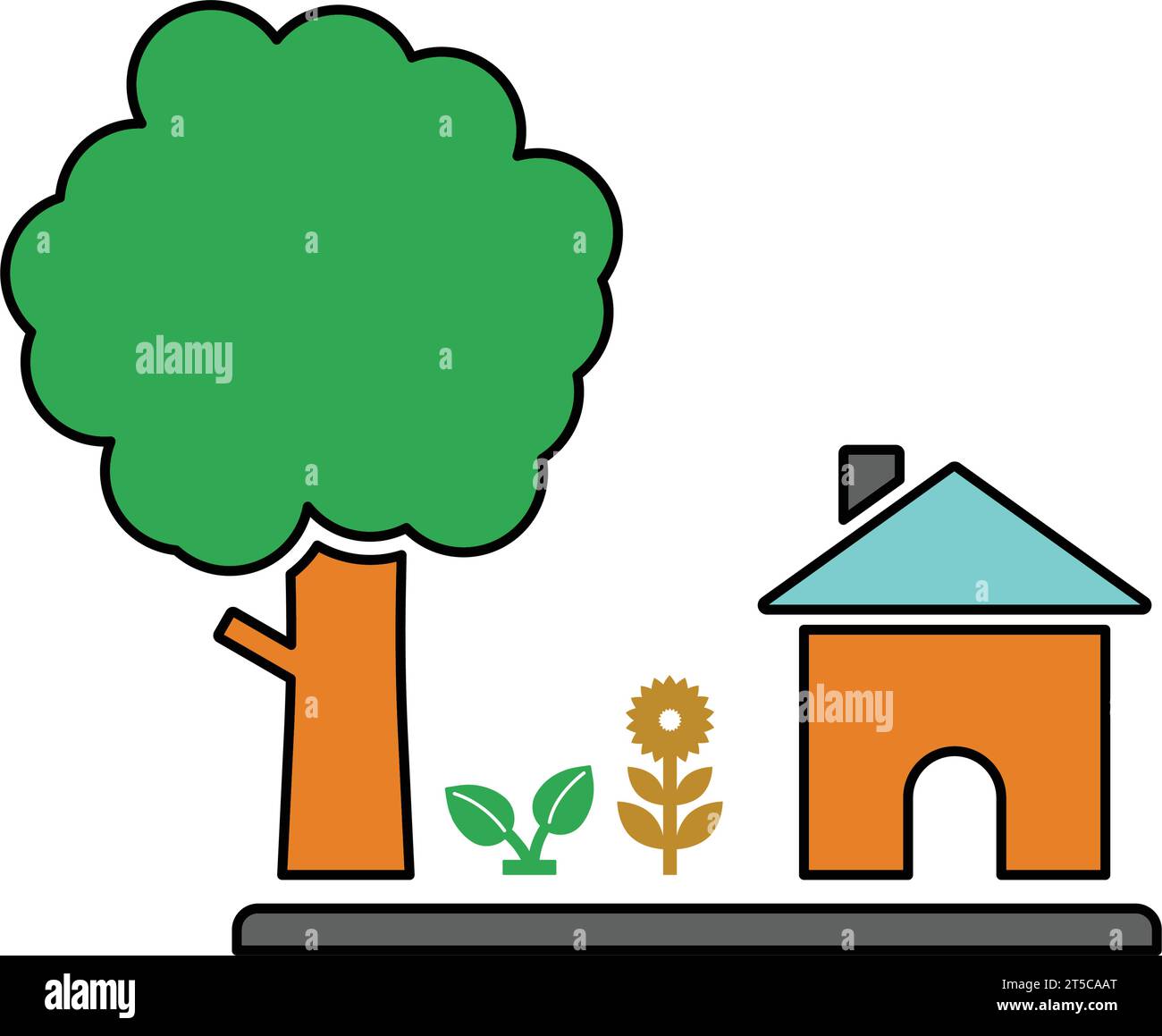 Country house - Well organized icon design using in commercial purposes ...