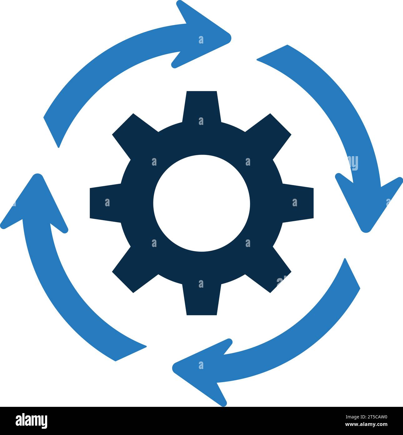 Executing, management, processing icon. Simple vector illustration for ...