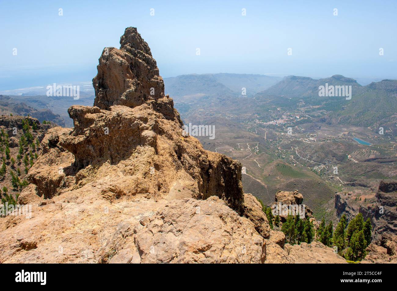 De Pico de las Nieves is the highest mountain of the Canary Island Gran ...