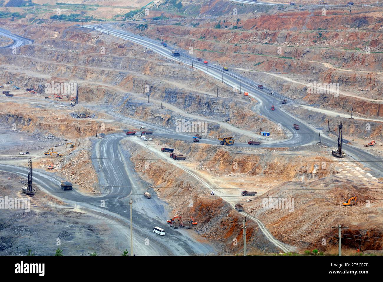 iron ore mining area landscape in Luan county, China Stock Photo - Alamy