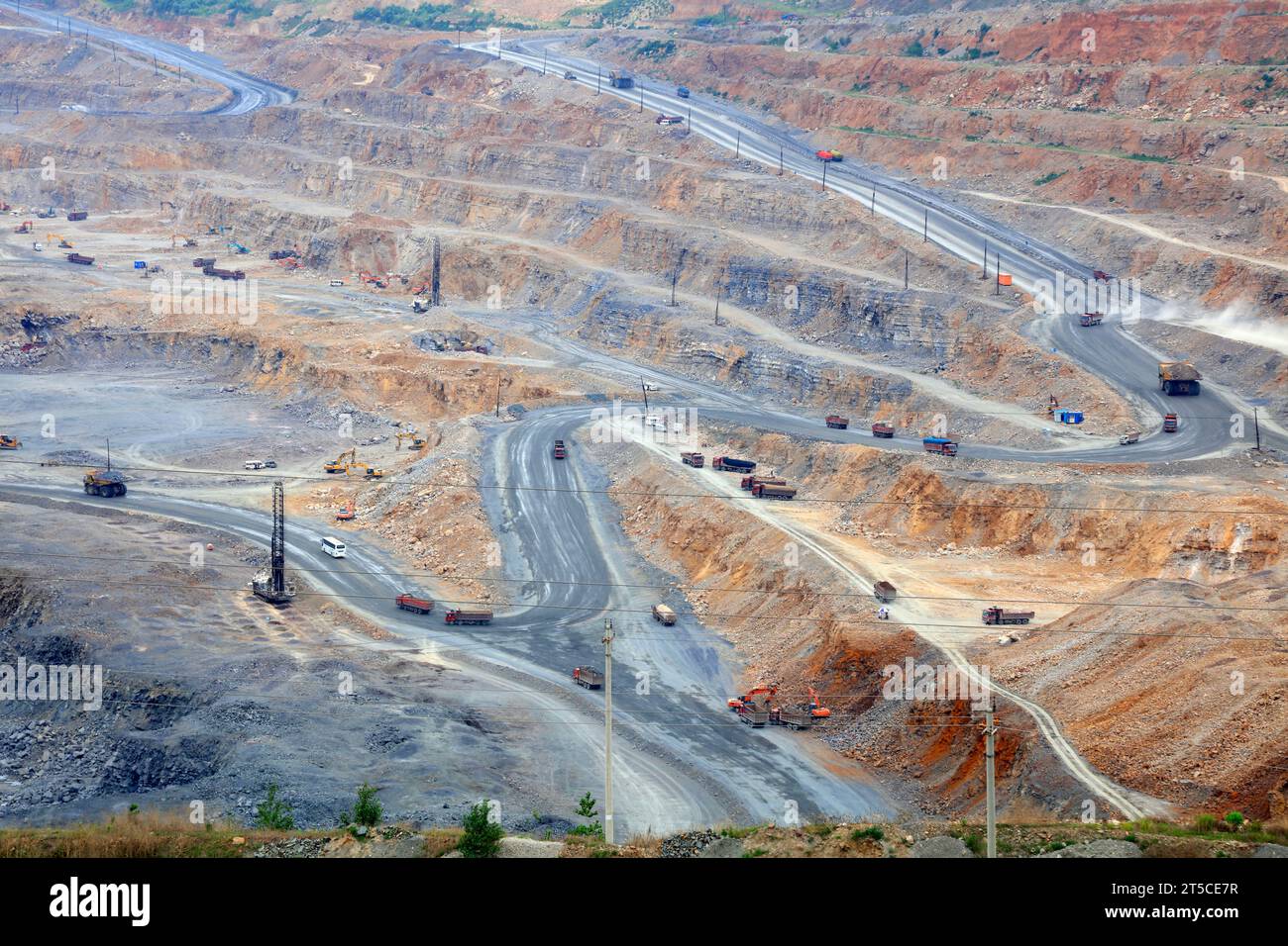 iron ore mining area landscape in Luan county, China Stock Photo - Alamy
