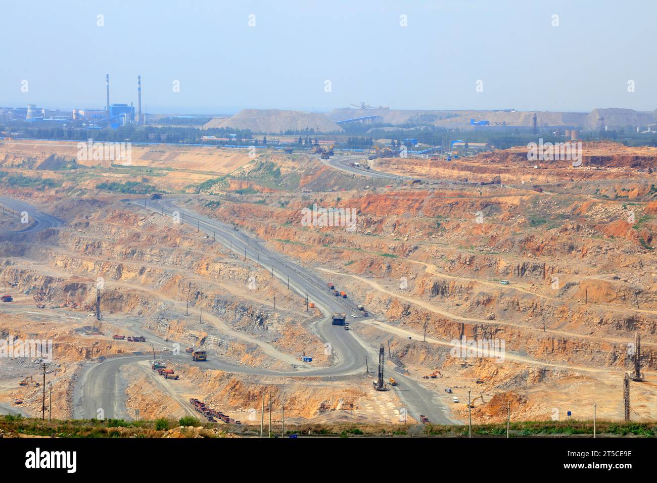 iron ore mining area landscape in Luan county, China Stock Photo - Alamy