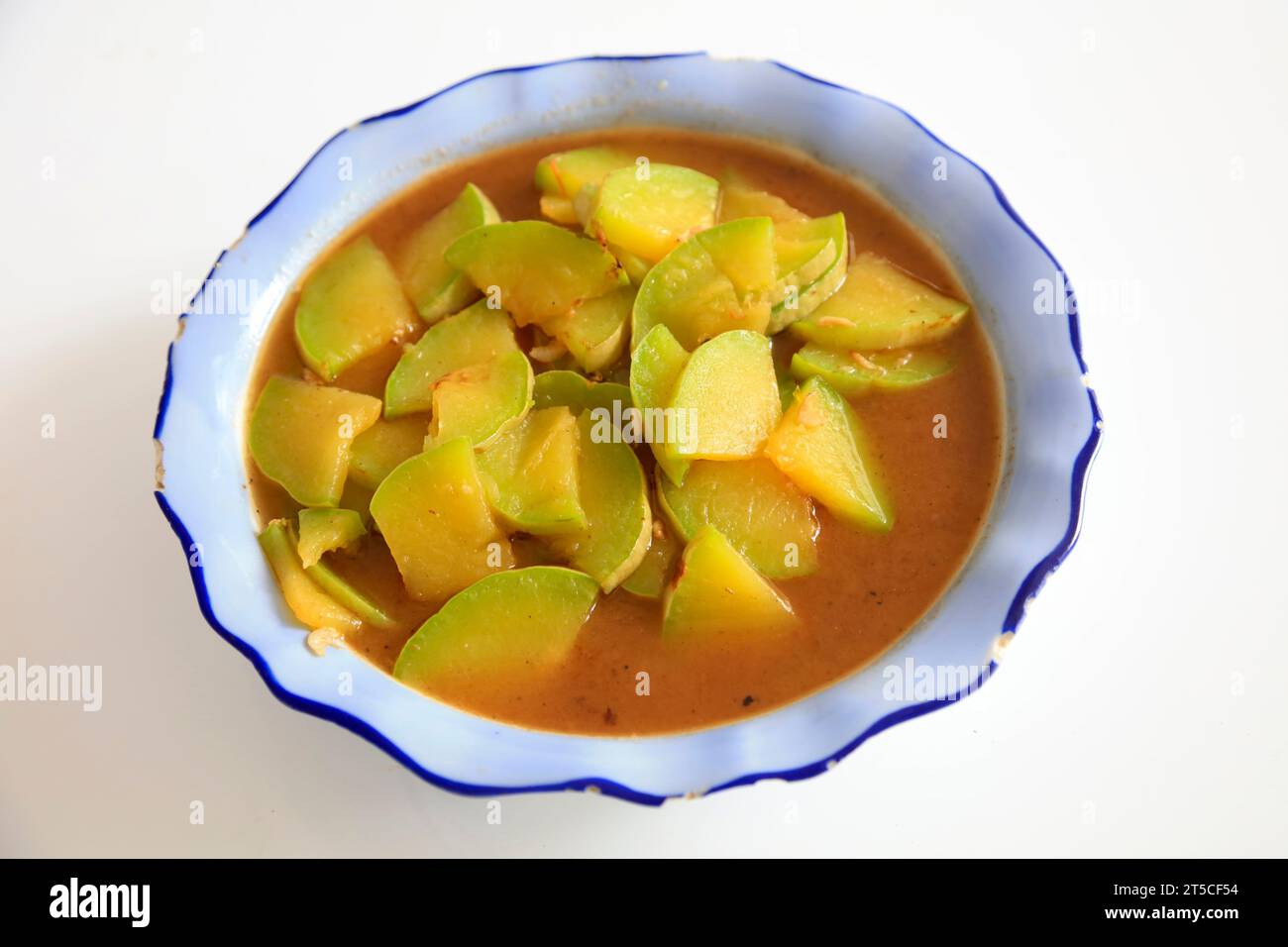 Chinese cuisine, Squash slices Stock Photo - Alamy