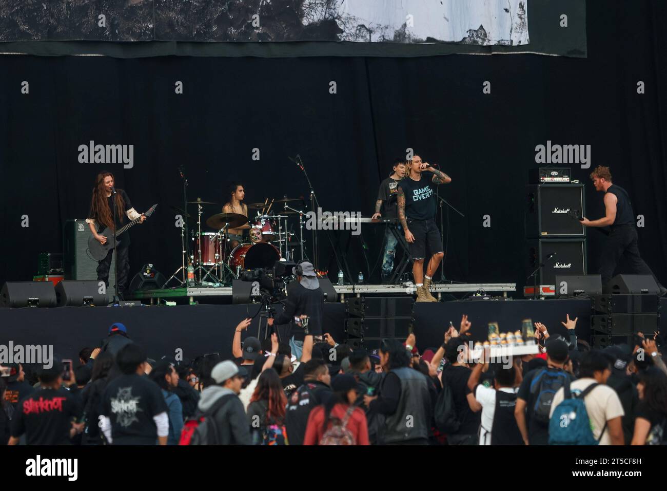 TOLUCA, MEXICO - NOVEMBER 3: Code Orange performs, during a show as ...