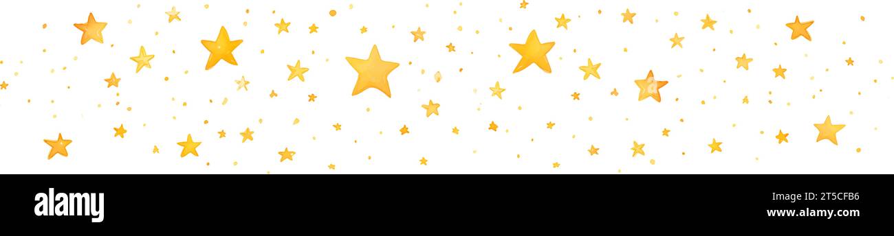 Simple Golden Star Watercolor Illustration Stock Vector Image & Art - Alamy