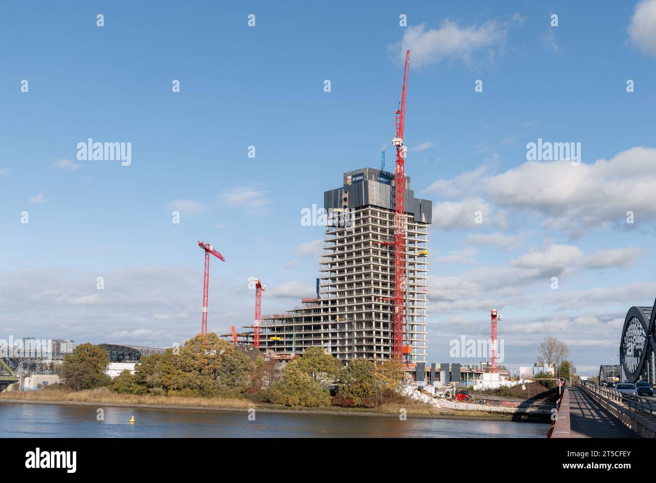 Hamburg, Germany. 04th Nov, 2023. View of the Elbtower construction site. At 254 meters high ...