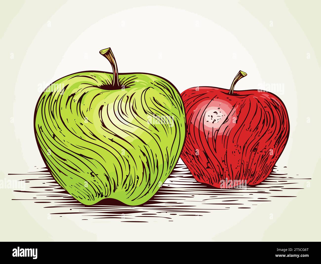 Apple illustration hi-res stock photography and images - Alamy