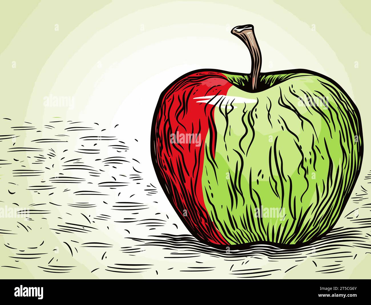 Apple illustration hi-res stock photography and images - Alamy
