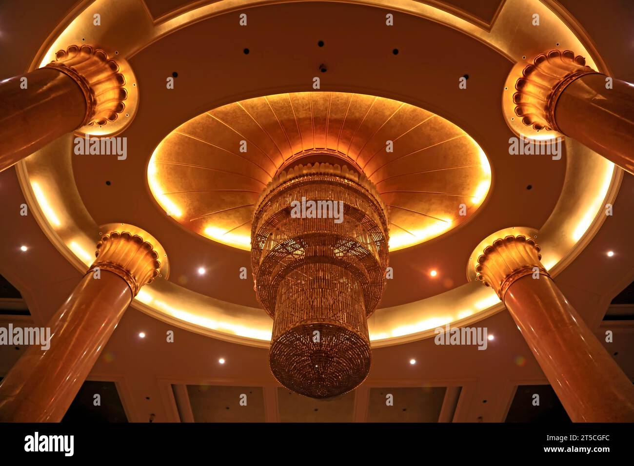 Hotel lobby dome lighting effect Stock Photo - Alamy