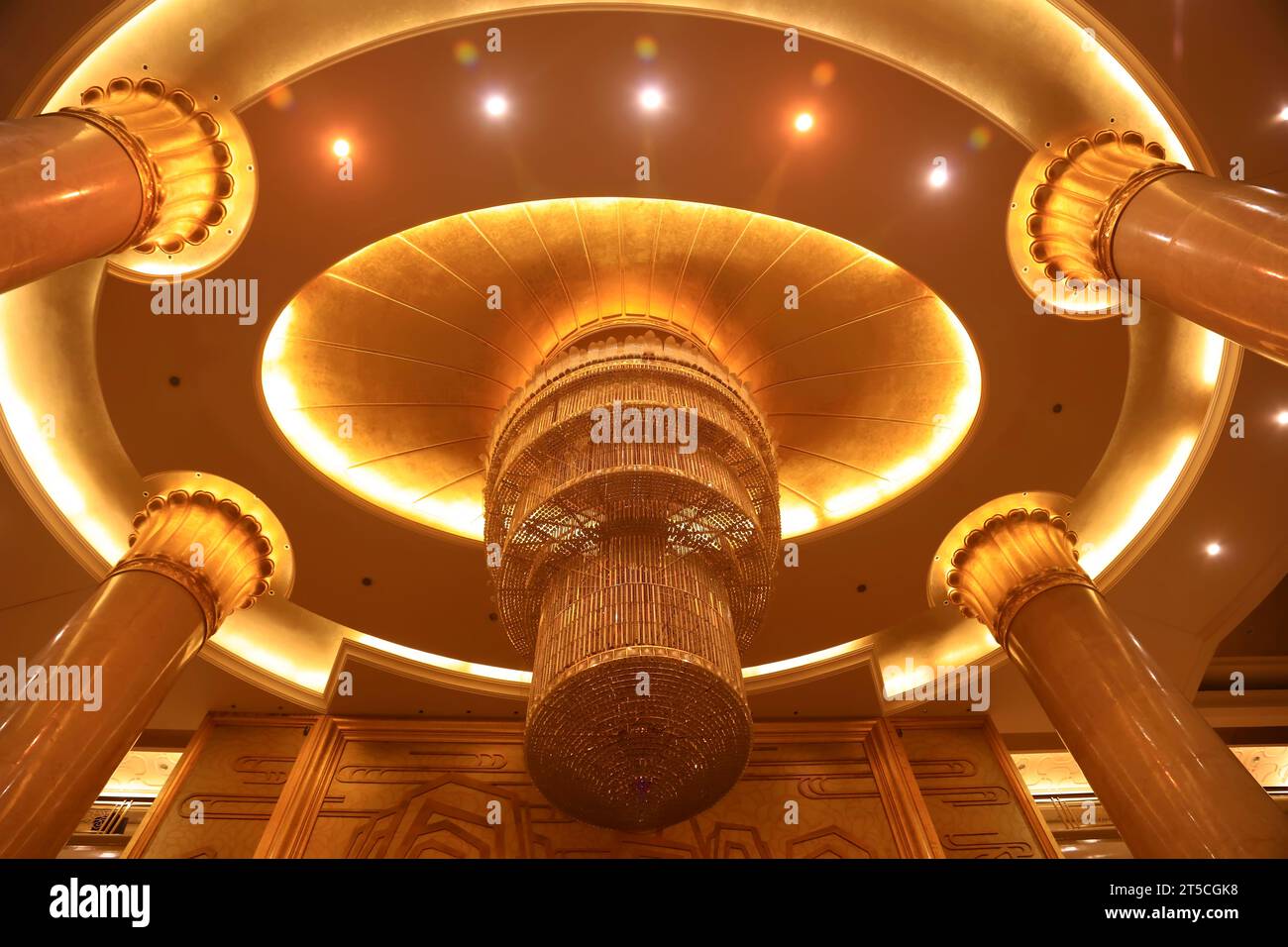 Hotel lobby dome lighting effect Stock Photo - Alamy