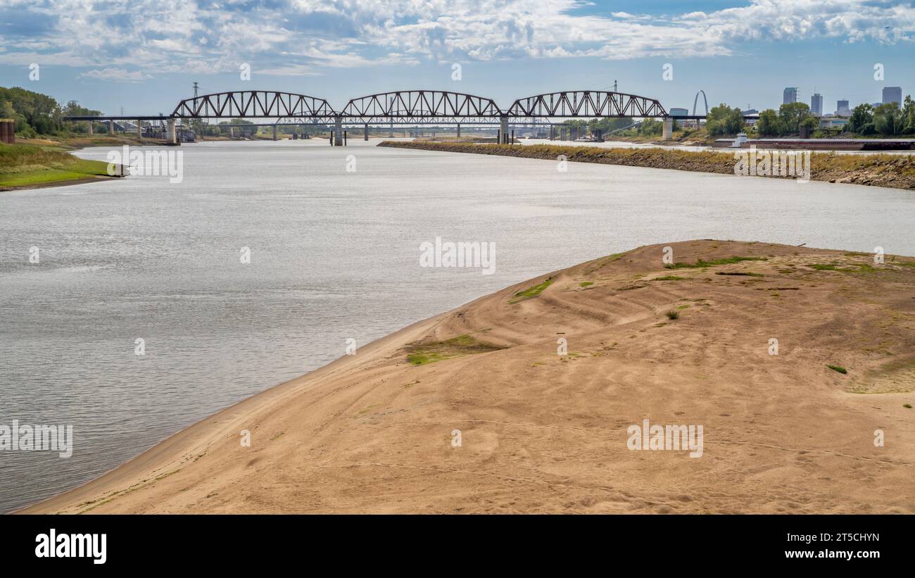 exit of the Chain of Rocks Bypass Canal into the Mississippi River ...