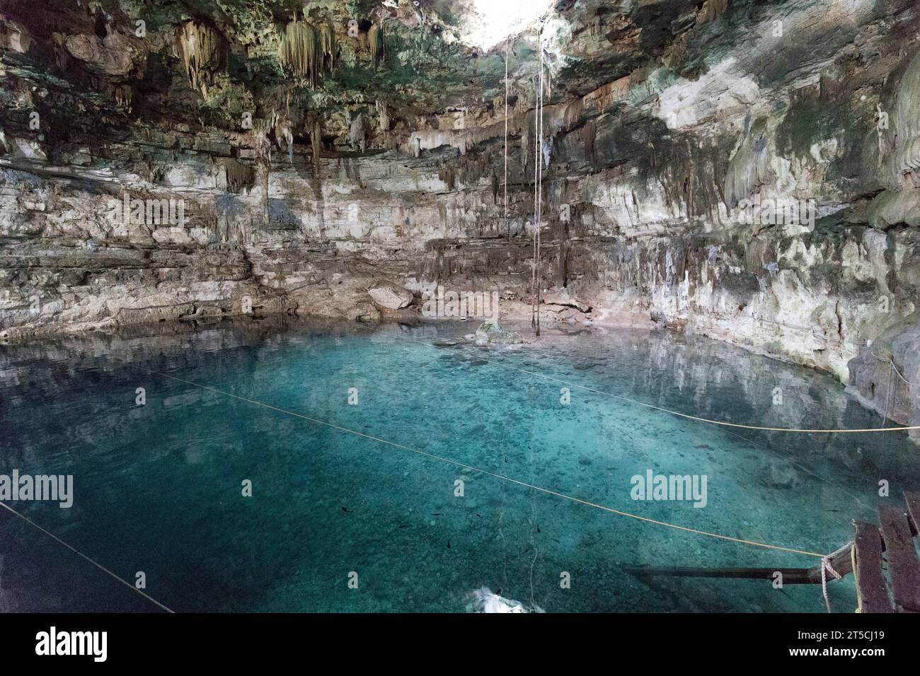 Valladolid, Mexico - December 26, 2022: view of Samula Cenote in ...