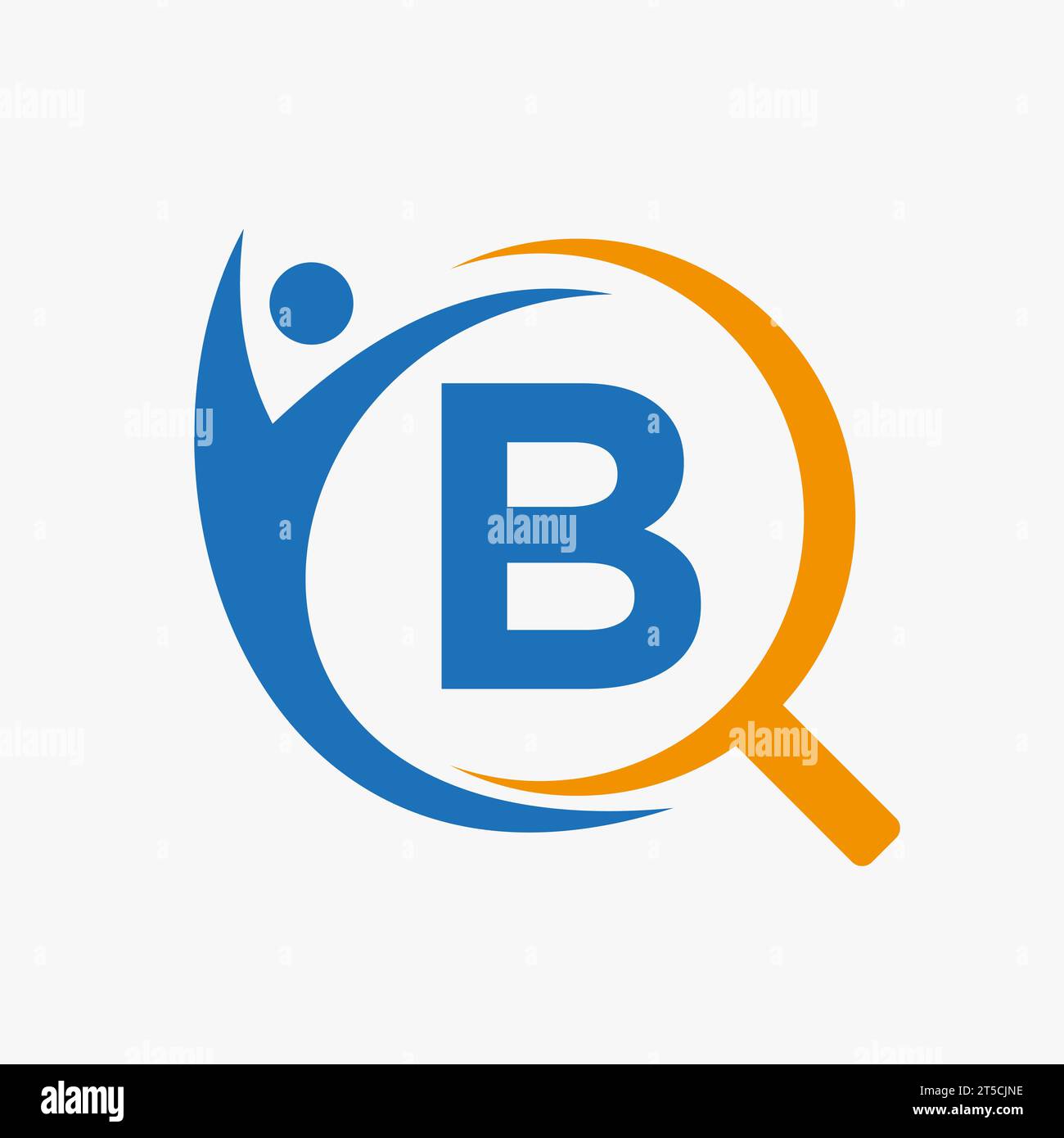 Letter B Search and Heathcare Logo Design. Community Finder Logo Symbol ...