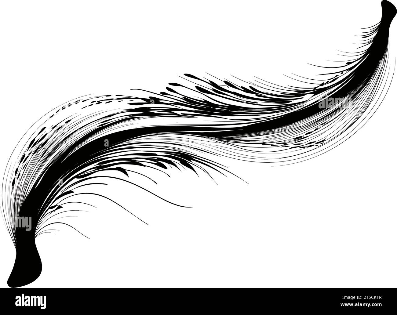 Drawing of vector illustration of a toothbrush illustration separated ...