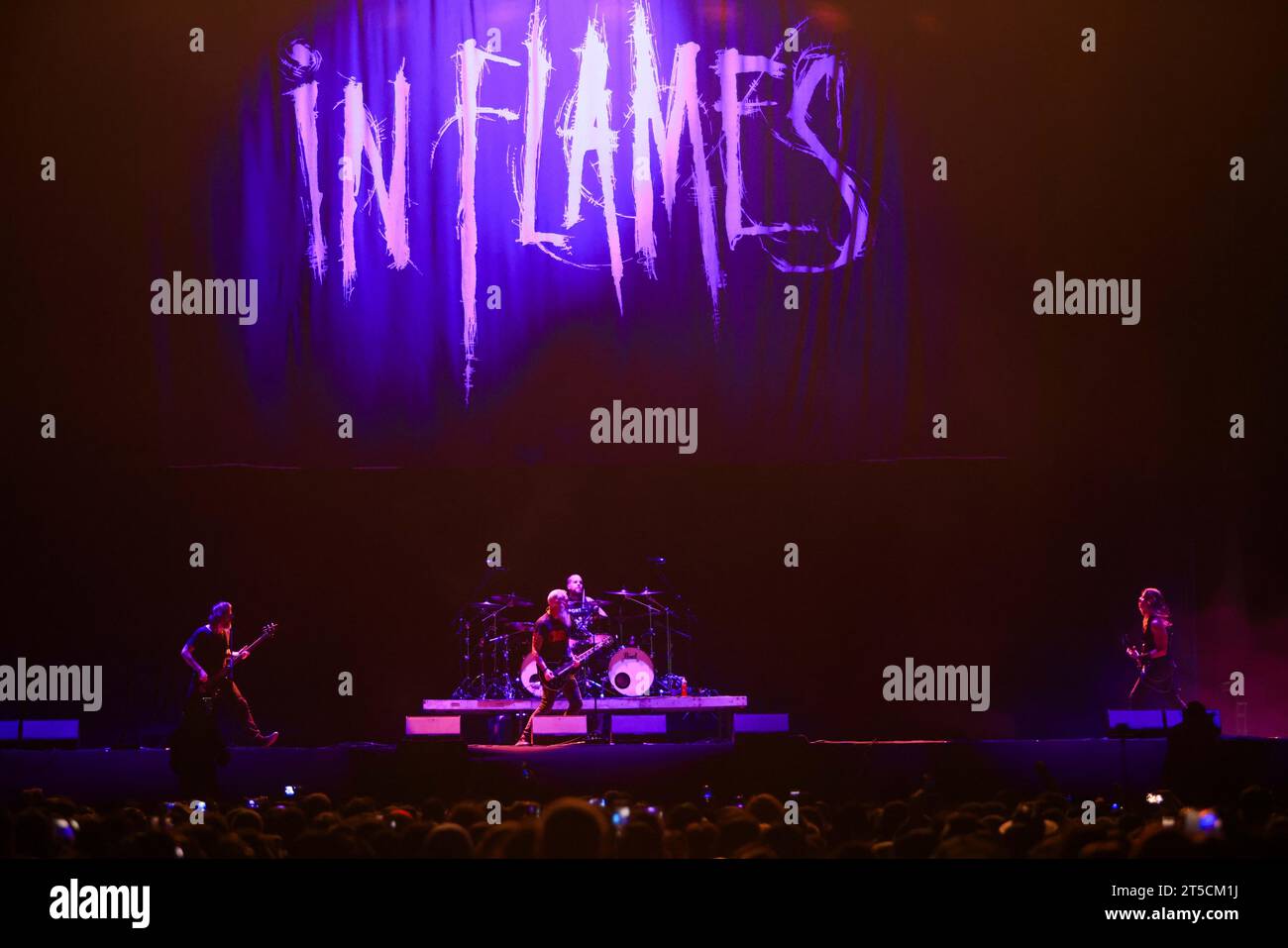 TOLUCA, MEXICO - NOVEMBER 3: In Flames performs, during a show as part ...