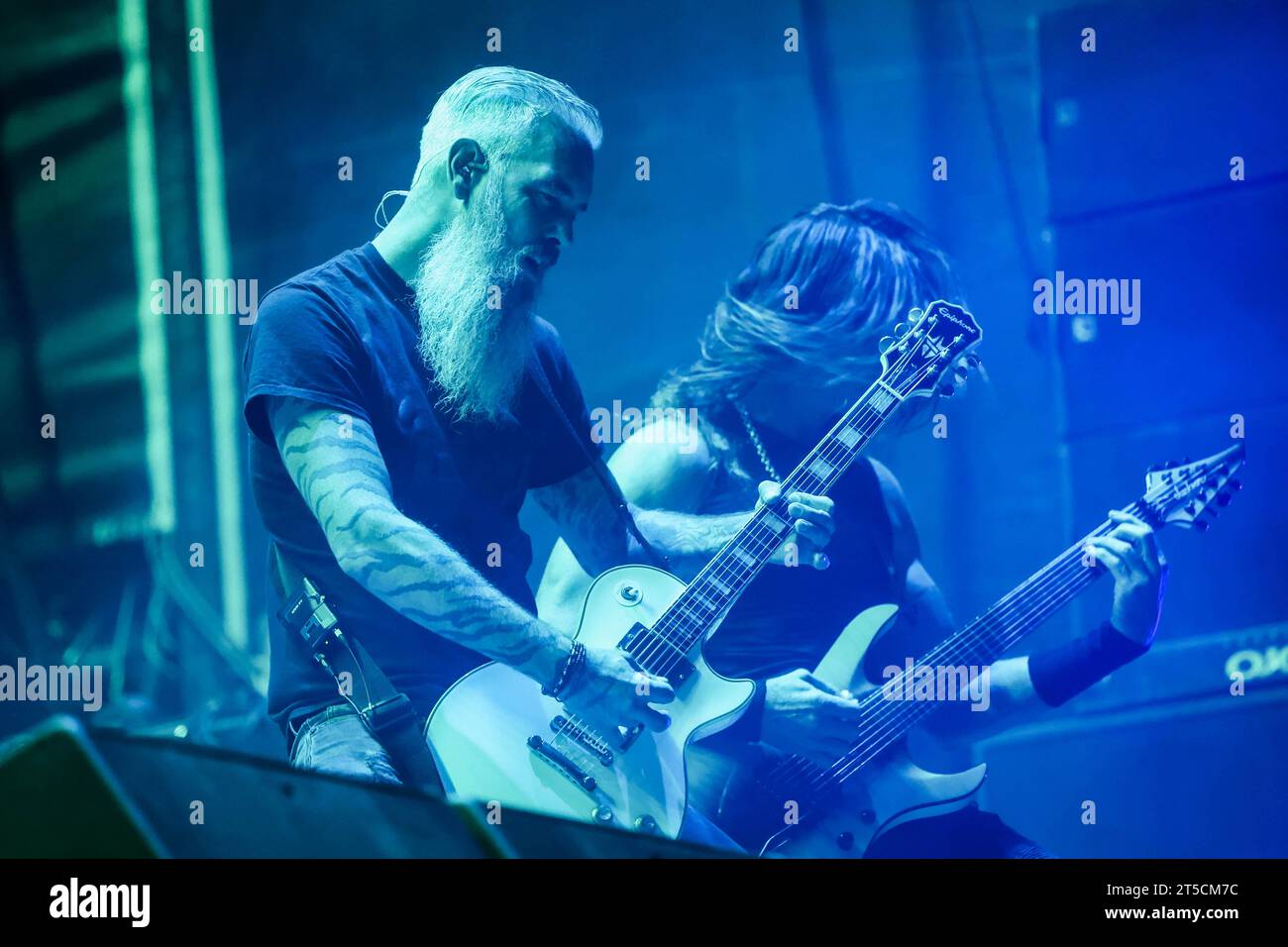 TOLUCA, MEXICO - NOVEMBER 3: In Flames performs, during a show as part ...