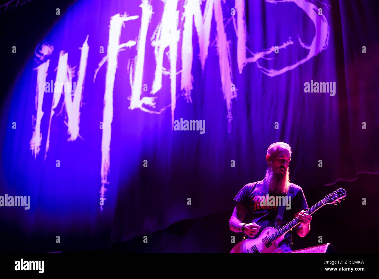 TOLUCA, MEXICO - NOVEMBER 3: In Flames performs, during a show as part ...