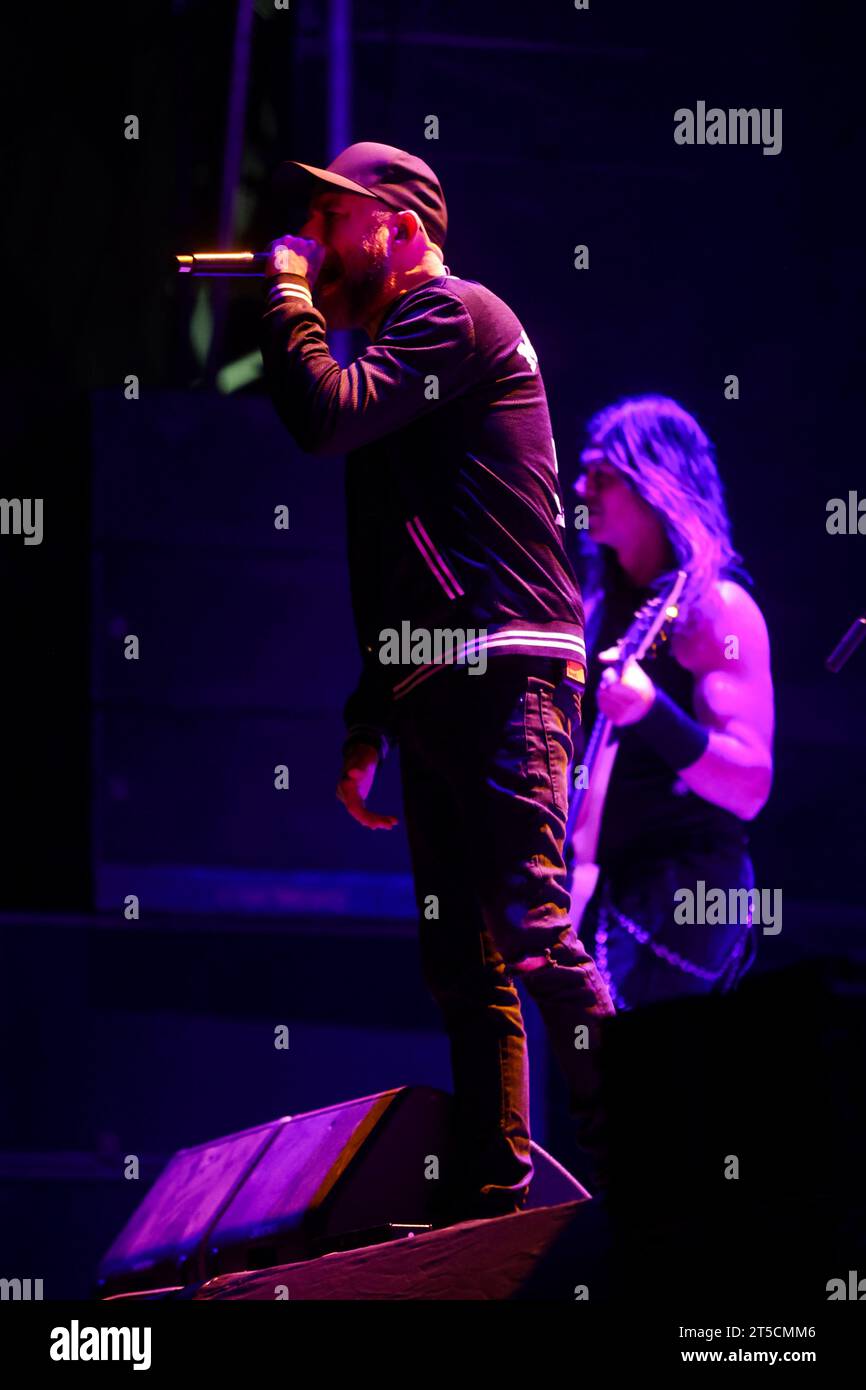 TOLUCA, MEXICO - NOVEMBER 3: In Flames performs, during a show as part ...